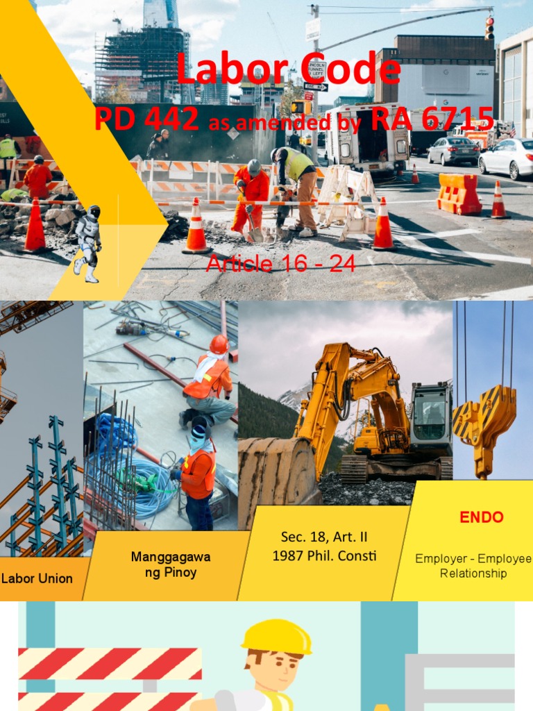 Labor Code: PD 442 RA 6715 | PDF | Employment | Policy