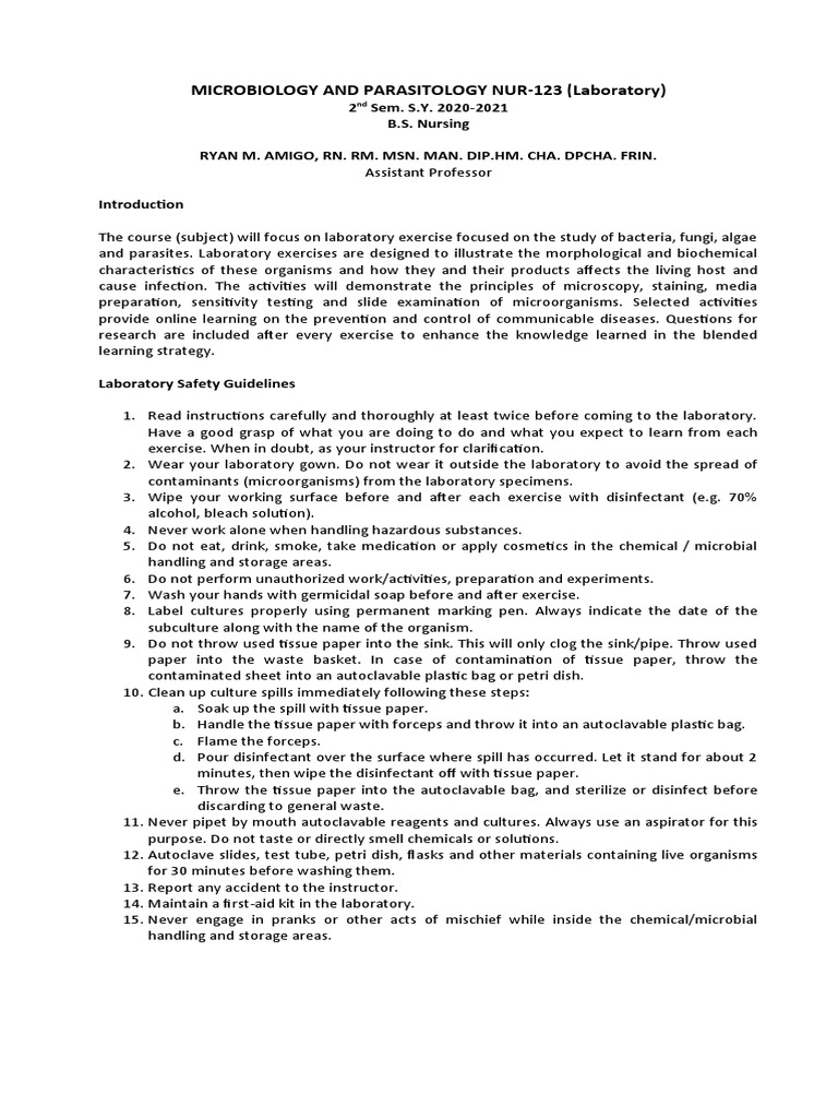 Micro para Lab Handouts | PDF | Microscopy | Optics