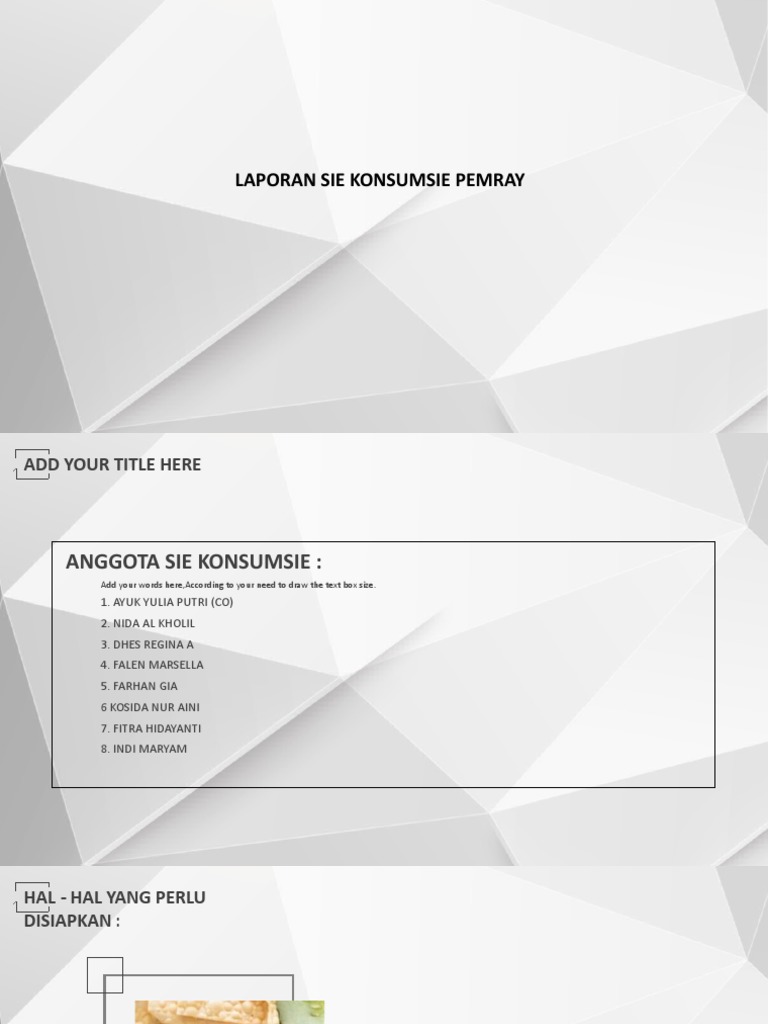 LAPORAN SIE KONSUMSI PEMRAY-WPS Office | PDF