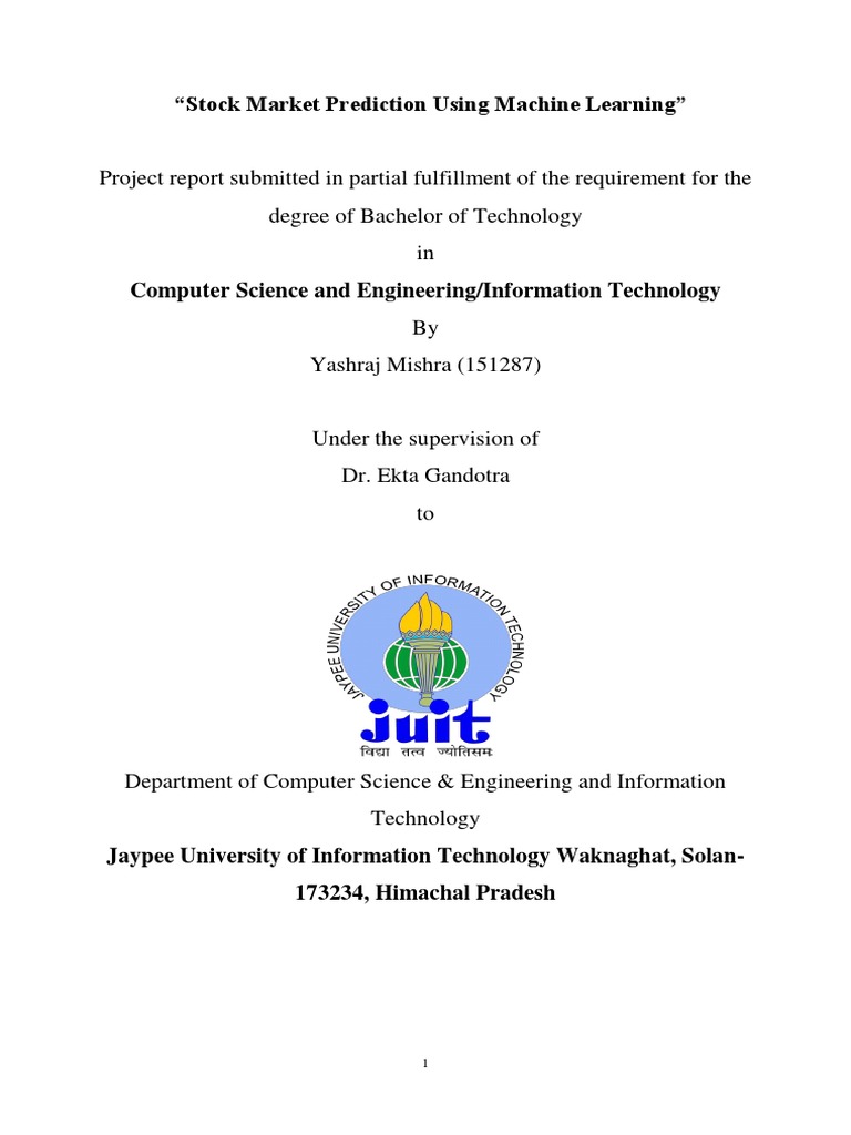 Machine Learning for Stock Prediction | PDF | Statistical ...