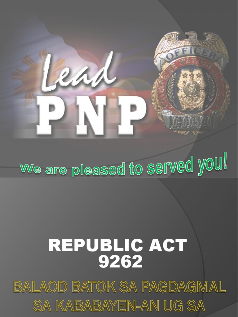 Ra 9262 Bisaya Version | PDF