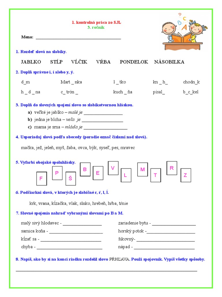 Písomná Práca Zo SJL 3. Ročník | PDF