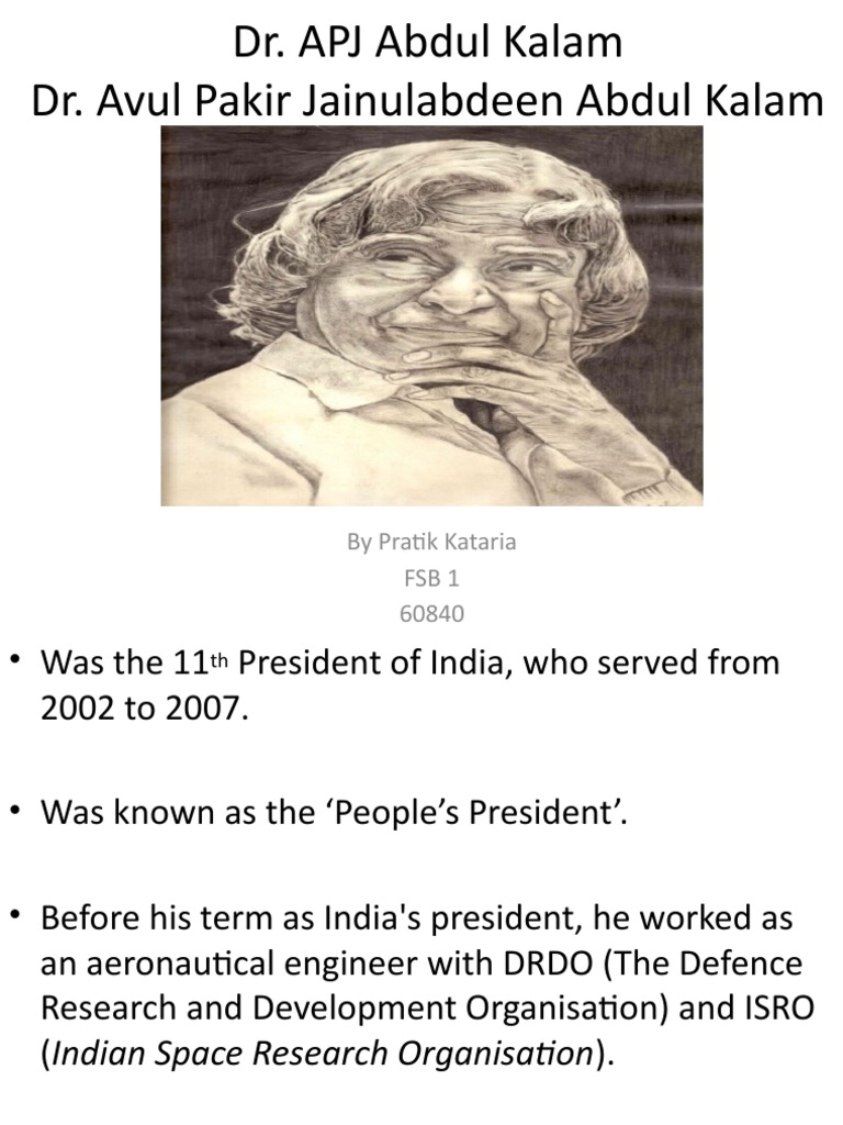 Dr. APJ Abdul Kalam | PDF | Spaceflight | Outer Space