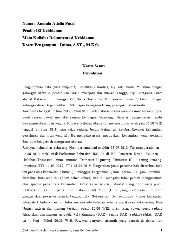 T6 Dokdib - Ananda Adelia Putri | PDF