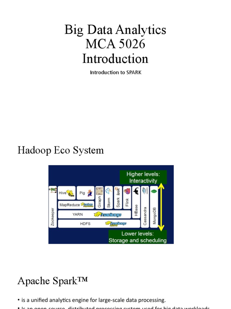 Introduction To Spark | PDF | Apache Spark | Apache Hadoop