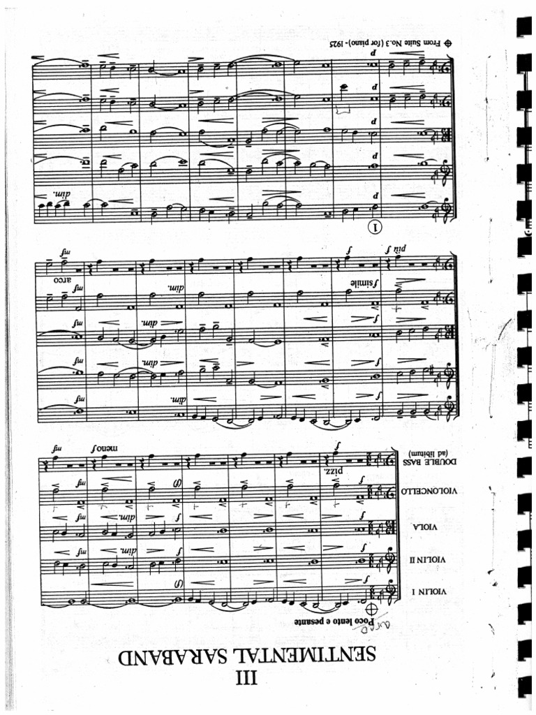 Britten Simple Symphony Sentimental Sarabande PDF | PDF