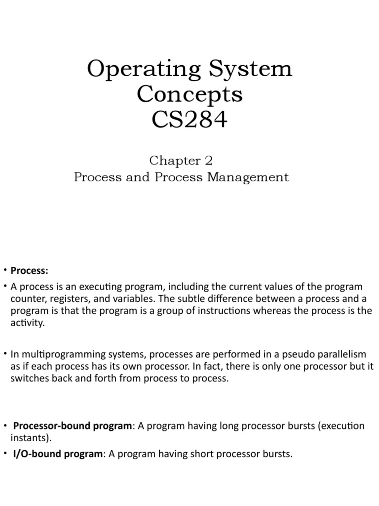 Chapter 4 Process And Process Management Pdf Process Computing Scheduling Computing 8741