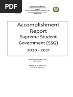 SSG Accomplishment Report | PDF | Business