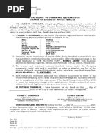 LTO - Affidavit of Undertaking | PDF