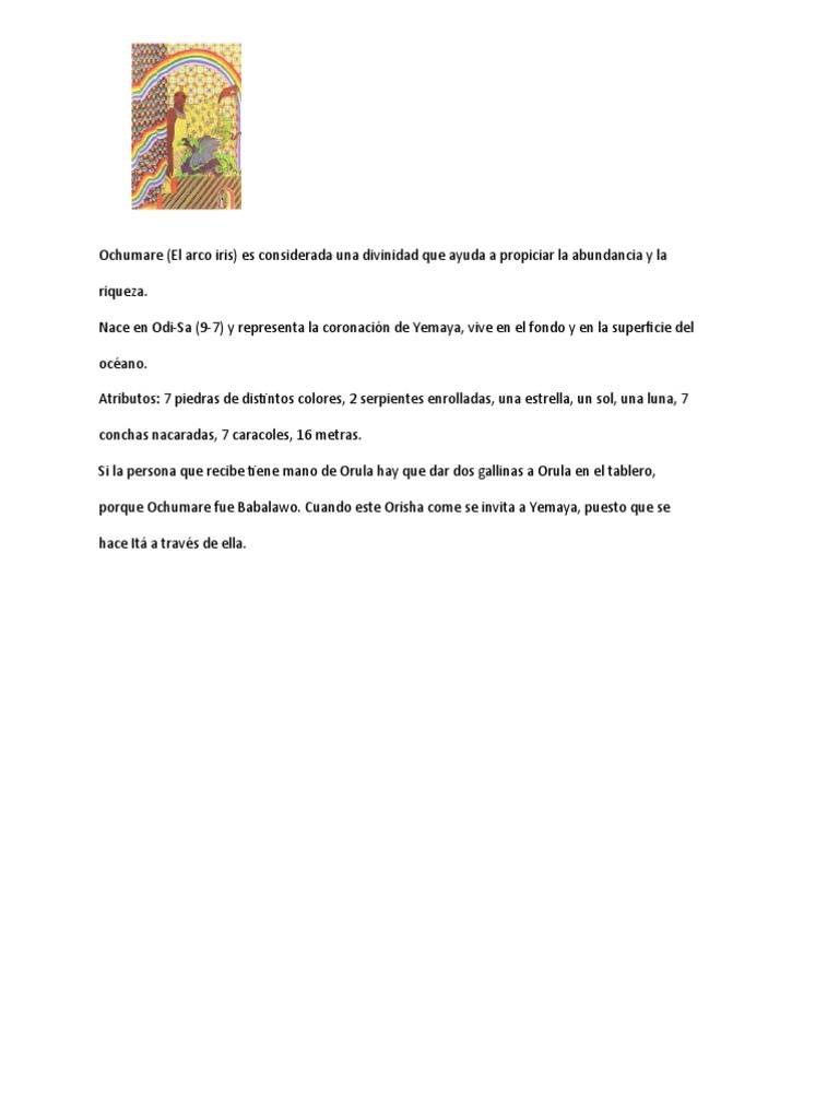 Ochumare: Divinidad de Abundancia | PDF