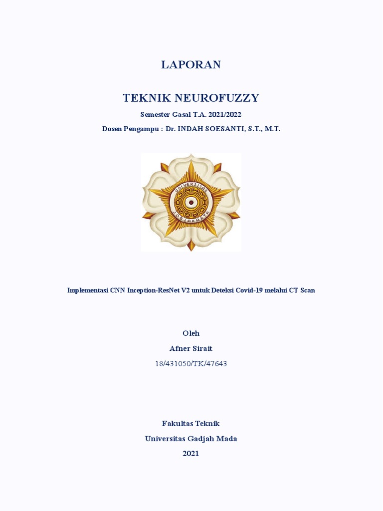 Implementasi CNN Inception-ResNet V2 Untuk Deteksi Covid-19 Melalui CT ...