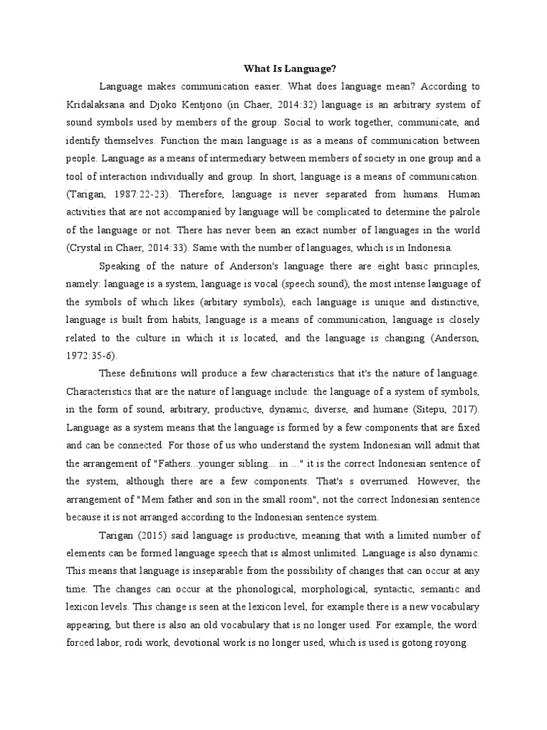 What Is Language | PDF | Lexicon | Linguistics