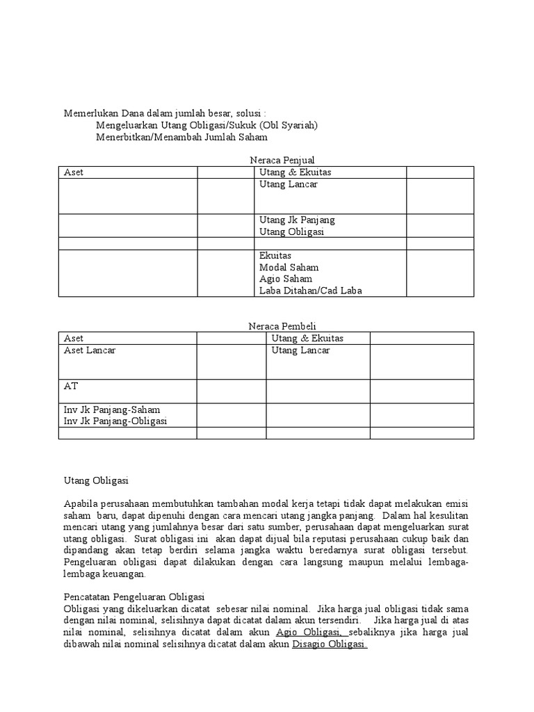 Utang Obligasi | PDF