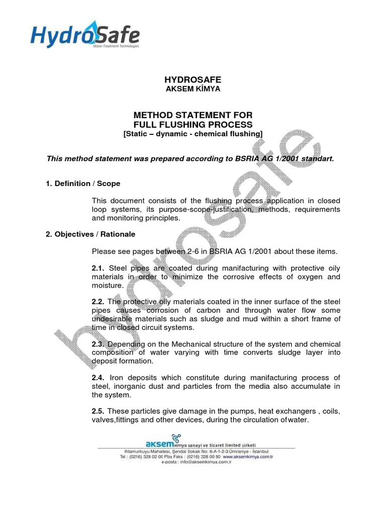 Closed Loop System Flushing Guide | PDF | Corrosion | Water