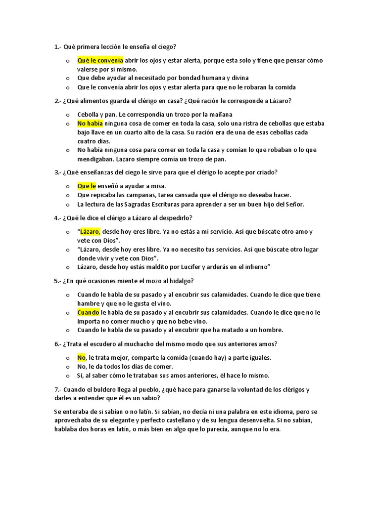 EL LAZARILLO DE TORMES v2 | PDF