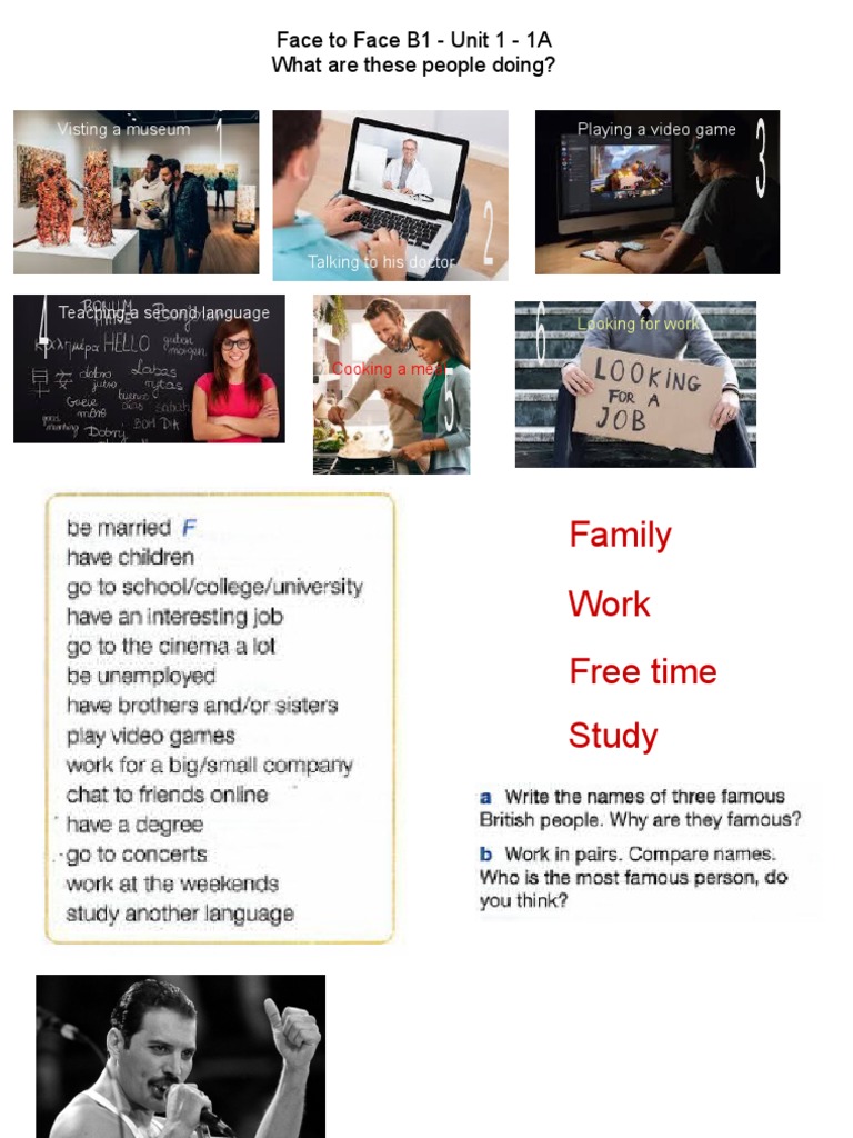 Face To Face - B1 - Unit 1 Presentation. | PDF | John Lennon | Taste