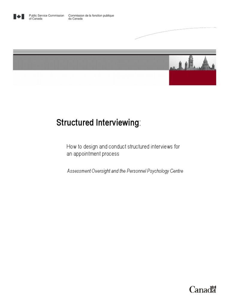 Structured Interview | PDF | Interview | Competence (Human Resources)