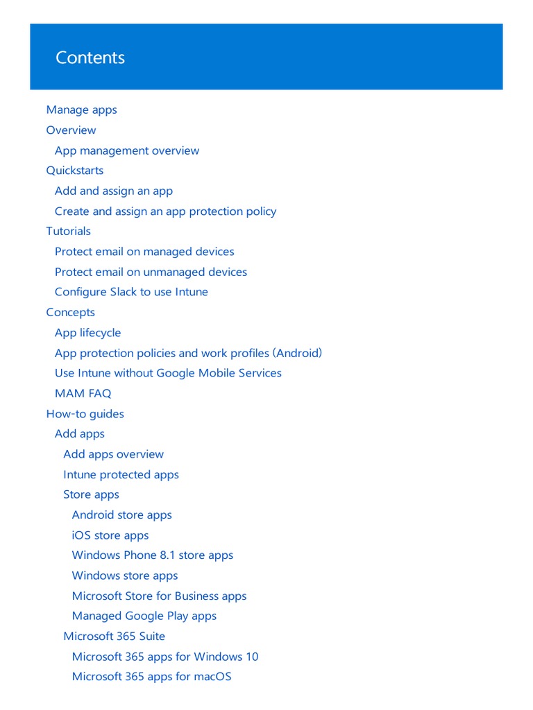 Manage Apps With Intune | PDF | Mobile App | Ios