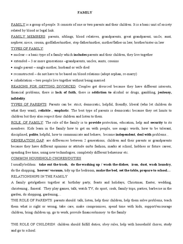 Family 1roč Ha | PDF | Family | Social Institutions