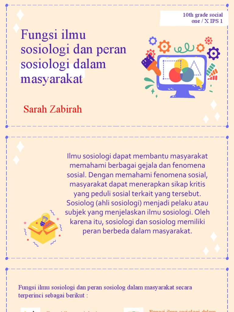 Fungsi Ilmu Sosiologi Dan Peran Sosiologi Dalam Masyarakat | PDF