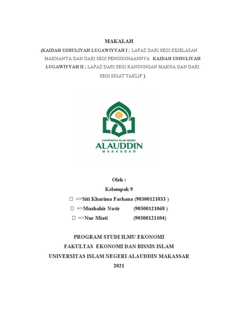Makalah Ilmu Fiqih | PDF | Filsafat Makalah Ilmu Fiqih | PDF | Filsafat