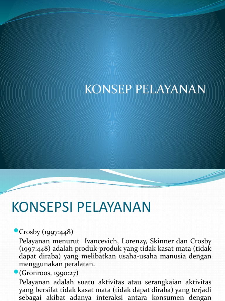 Konsep Pelayanan | PDF