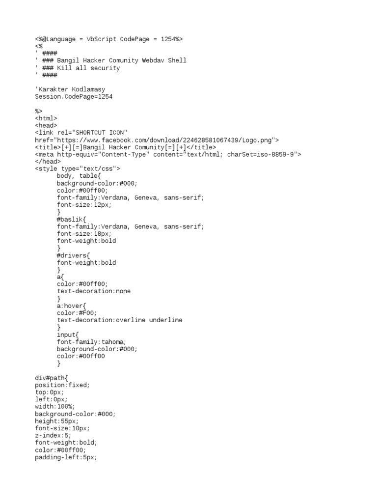 Bangil Hacker Community WebDAV Shell | PDF | Filename | Software