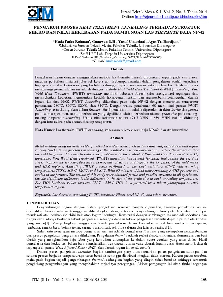 ID Pengaruh Proses Heat Treatment Annealing | PDF