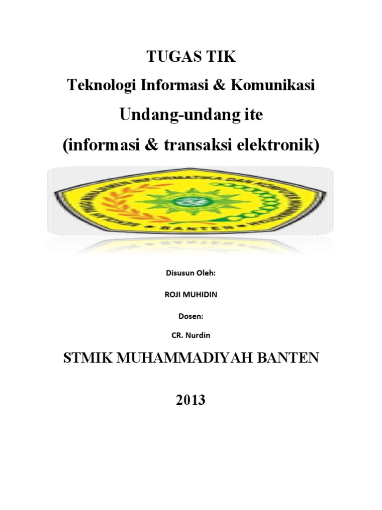 Makalah Undang Undang ITE | PDF
