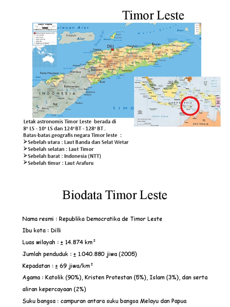 Timor Leste Powerpoin Tugas IPS | PDF | Politik | Ilmu Sosial
