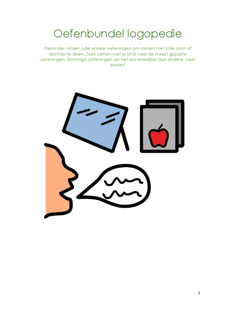 Oefenbundel Logopedie | PDF