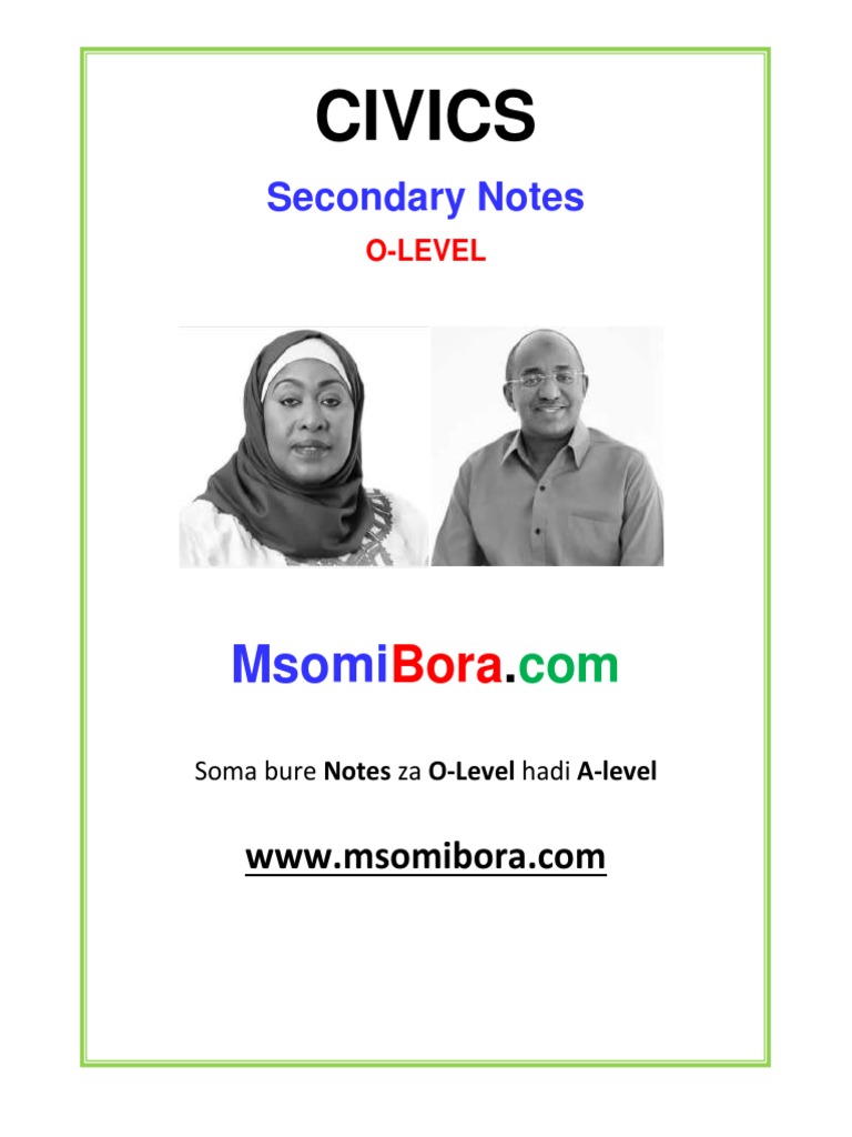 Civics O-Level Notes | PDF | Tanzania | Family