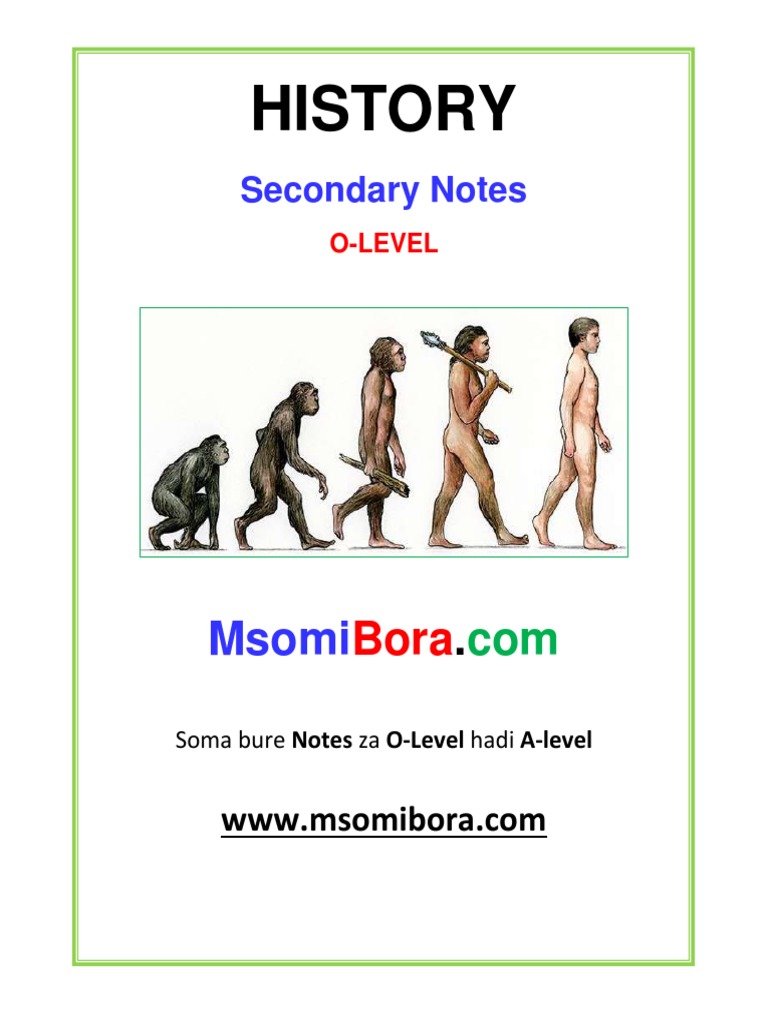 History O-Level Notes | PDF | Atlantic Slave Trade | Colonialism