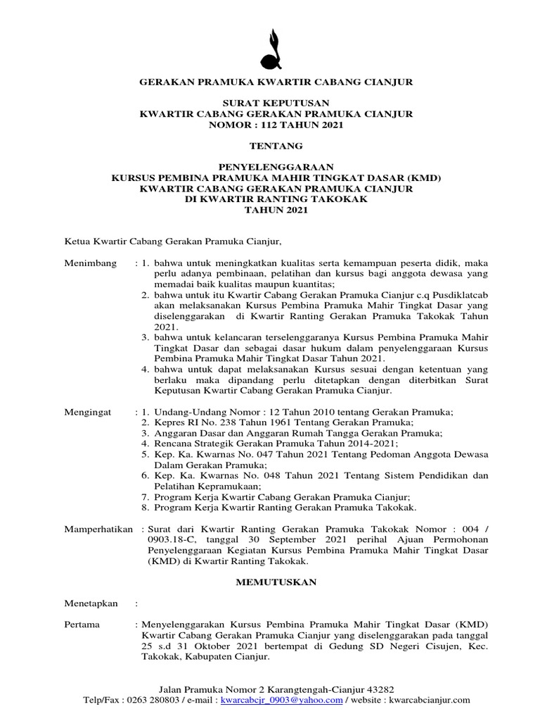 SK KMD Takokak | PDF