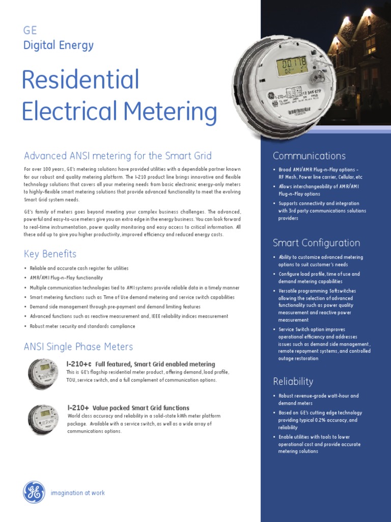 Residential Electrical Metering: GE Digital Energy | PDF | Smart Grid ...