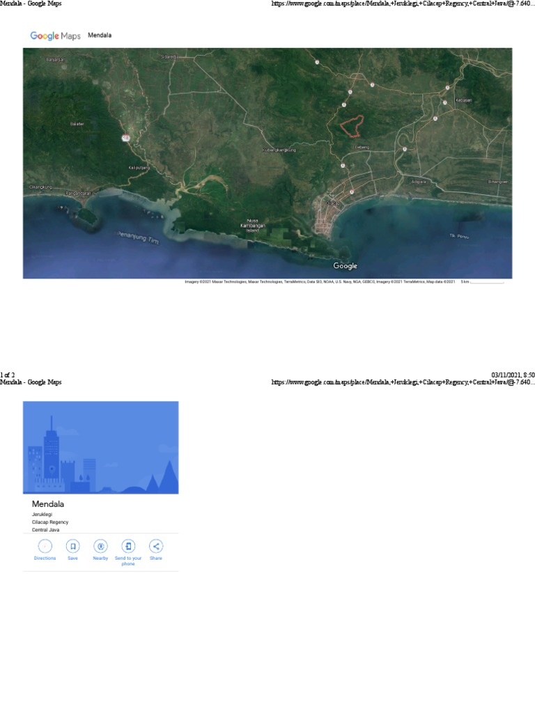 Mendala - Google Maps | PDF