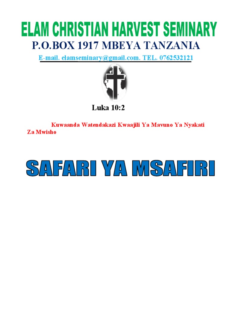 Safari Ya Msafiri | PDF
