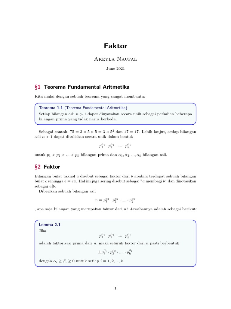 Faktor | PDF | Metode & Bahan Ajar