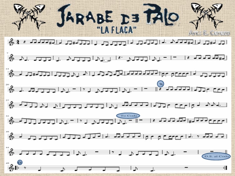 Partitura La Flaca | PDF