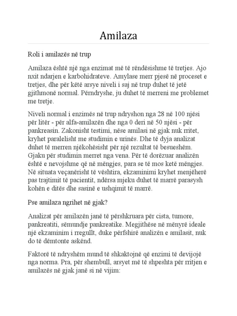 Amilaza | PDF