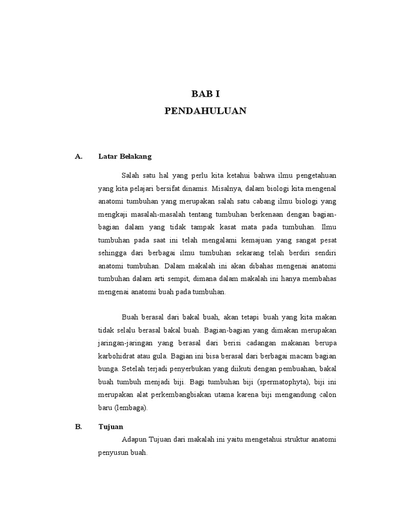 Struktur dan Peran Mesokarp dalam Buah | PDF