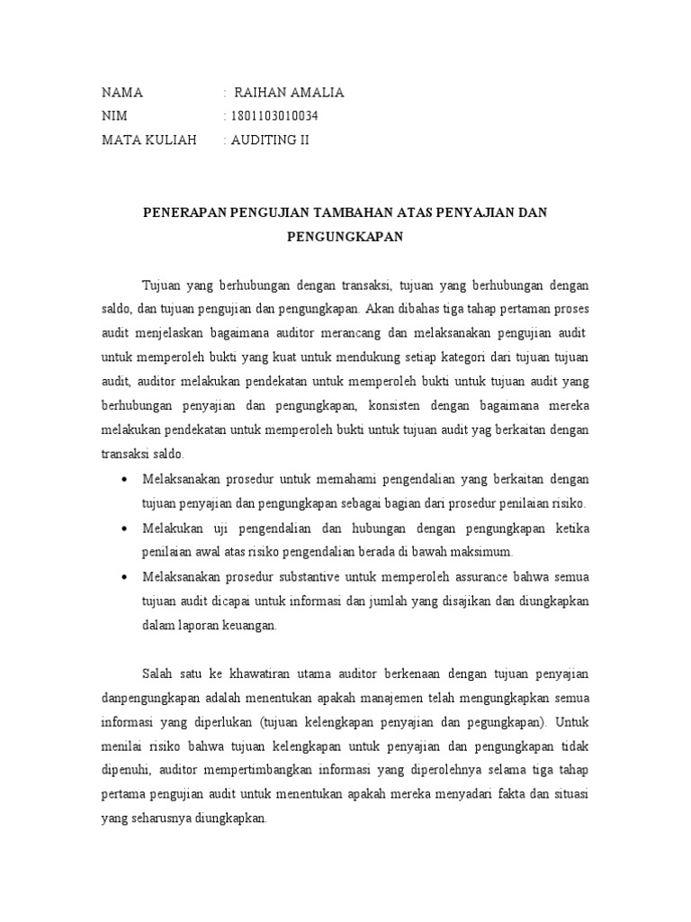 Resume Auditing 2 Bab 24 | PDF