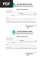 Medical Sickness Certificate | PDF