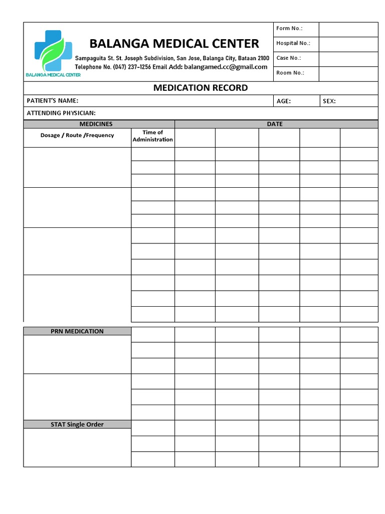 14 Medication Record Edited | PDF