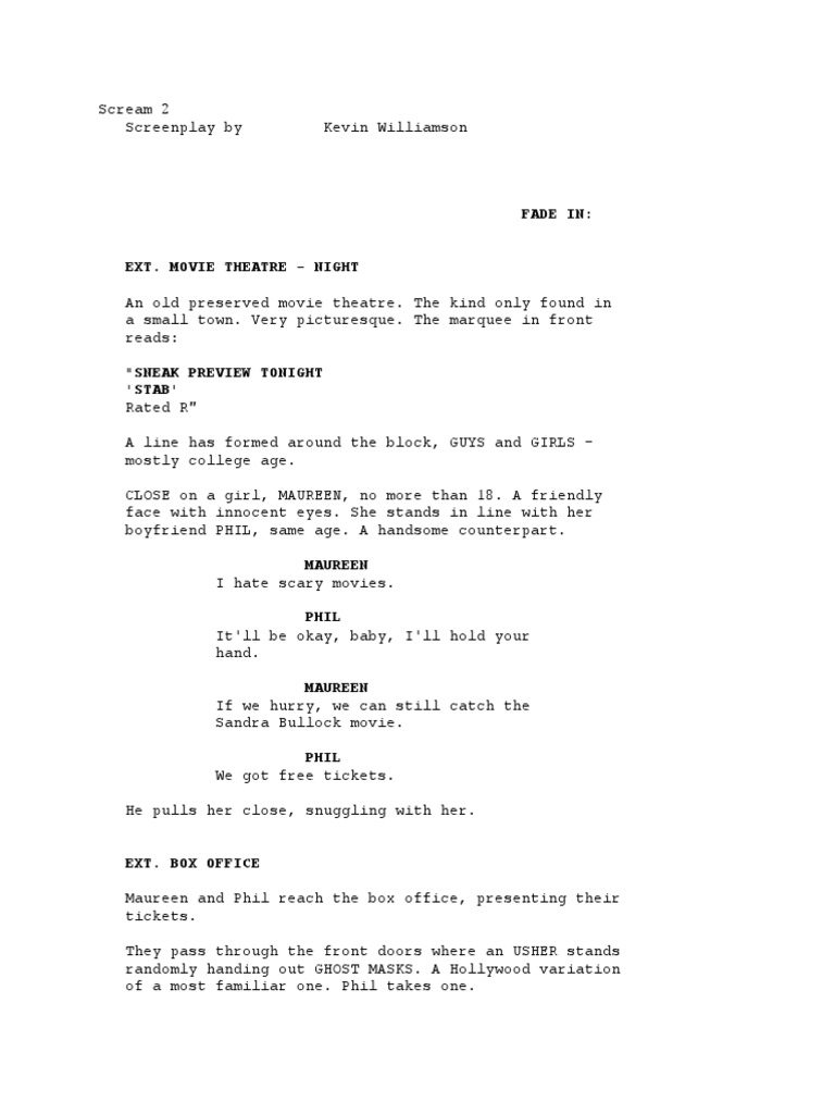 Scream 2 | PDF | Horror Films