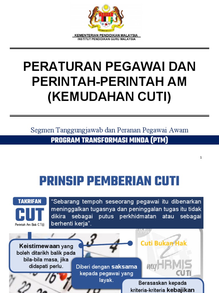 01 Kemudahan Cuti | PDF