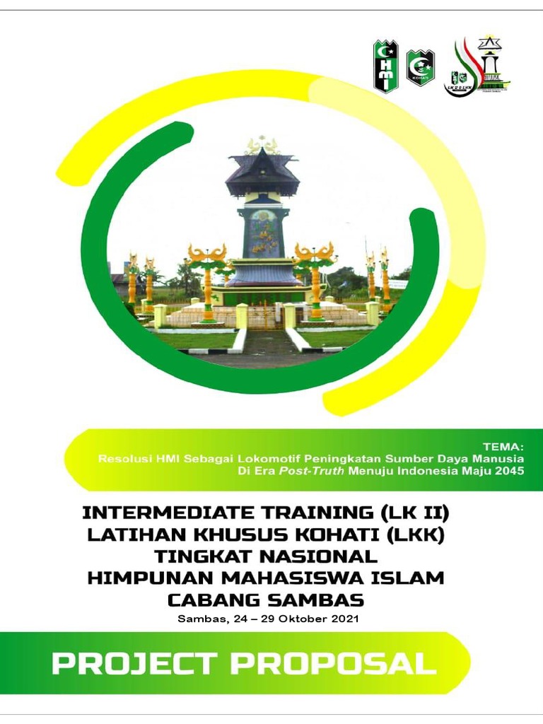 Proposal LK 2 Dan LKK Hmi Tingkat Nasional Hmi Cabang Sambas 2021 | PDF