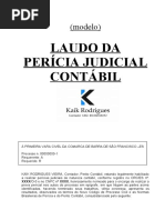 Laudo Pericial Contábil: Exemplo e Modelo | PDF