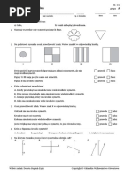 Klasa 8a Praca Klasowa - Kola I Okregi. Symetrie Material NR 14 | PDF