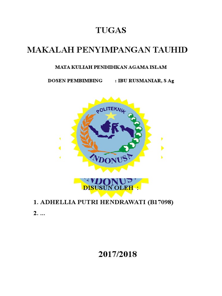 Tugas Makalah Penyimpangan Tauhid Disusu | PDF